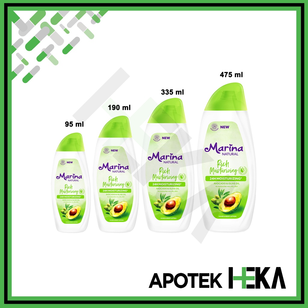Jual Marina Handbody Lotion Natural Rich Moisturizing - Avocado & Olive Oil (SEMARANG) | Shopee ...