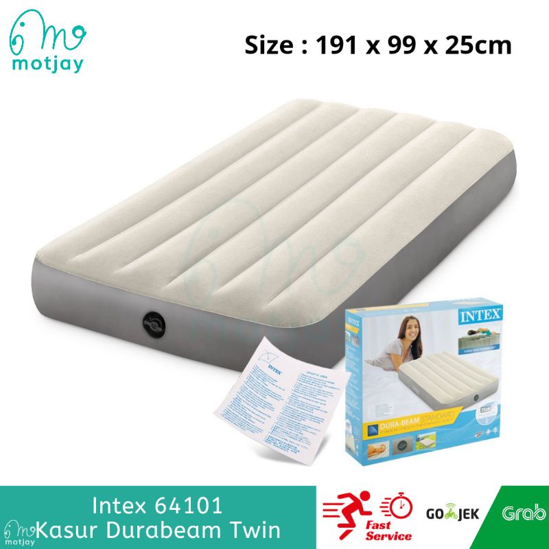 Jual Kasur Angin Intex Durabeam Cream Twin Intex 64101 | Shopee Indonesia