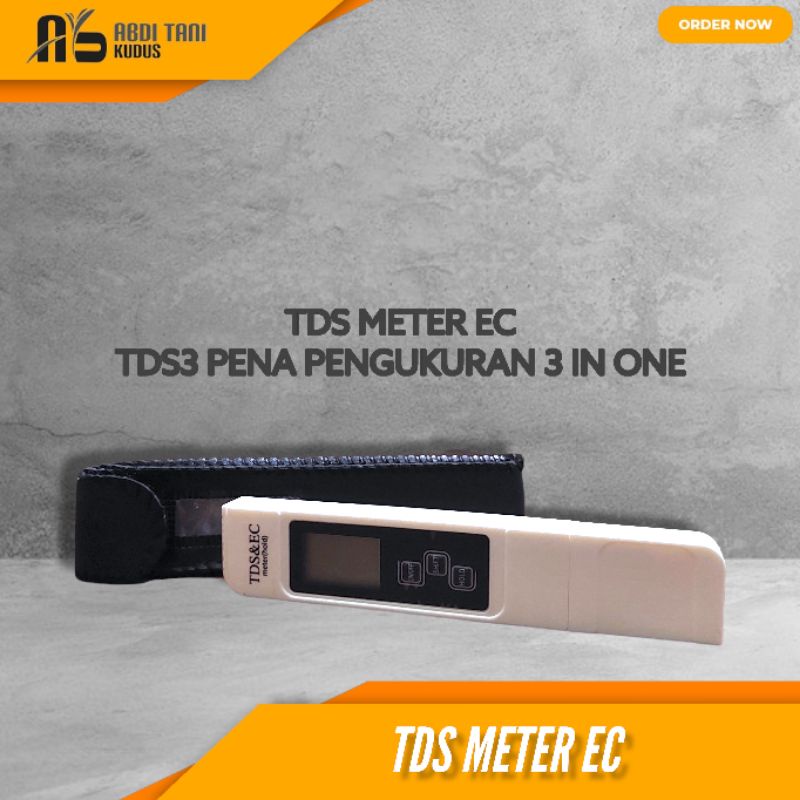 Jual TDS METER EC | TDS-3 | TDS3 PENA PENGUKURAN 3 IN 1 | ALAT HIDROPONIK | TDS EC PPM KUALITAS ...