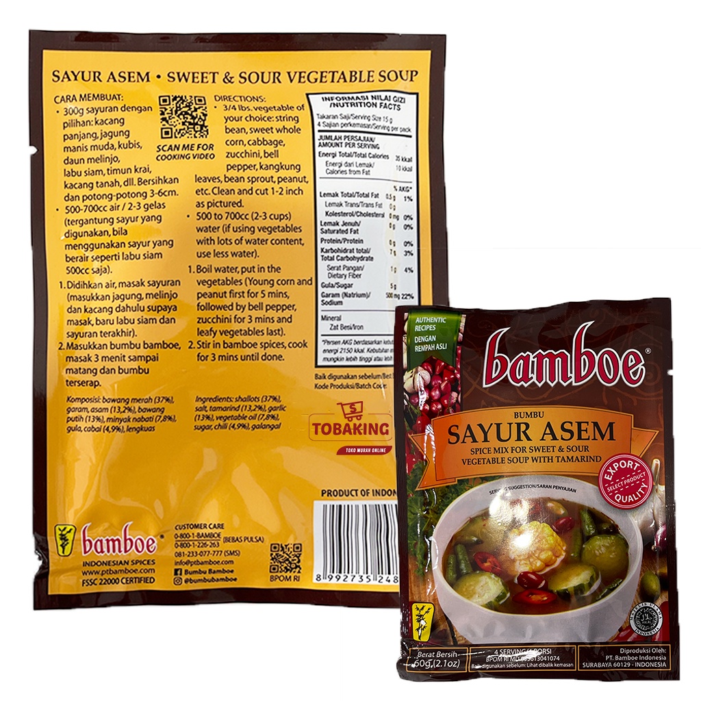 Jual Bamboe bumbu dapur all varian rawon rendang balado nasi goreng ...