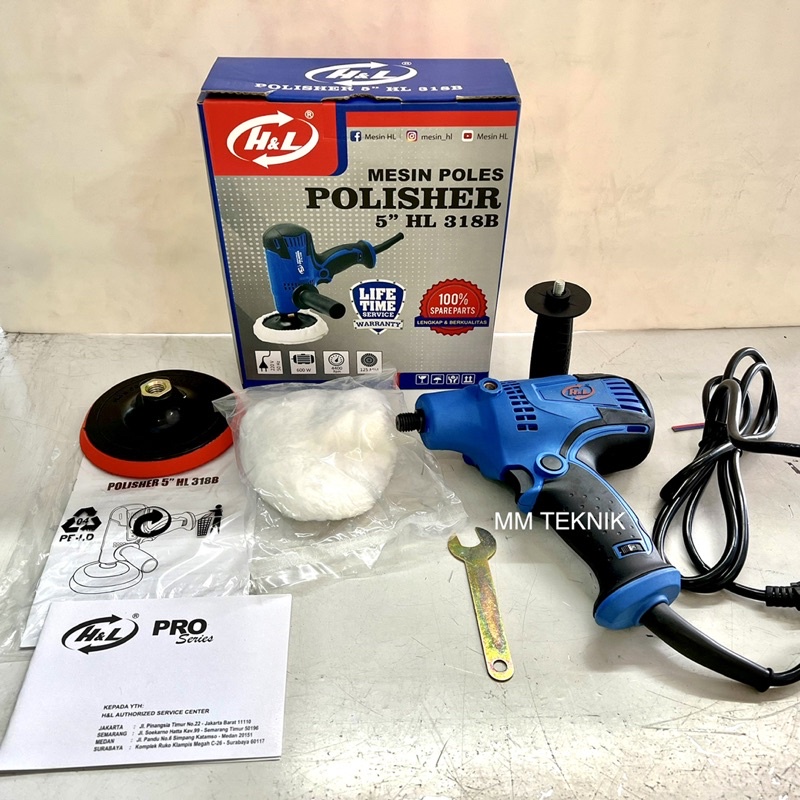 Jual MESIN POLISH 5 INCH H&L 318 B MESIN RABIN MOBIL / MOTOR MESIN ...