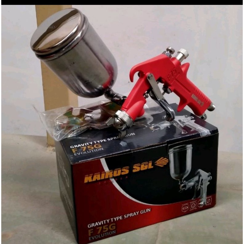Jual spraygun cat kompresor f75 G KAIROS SGL/ tabung cat kompresor ...