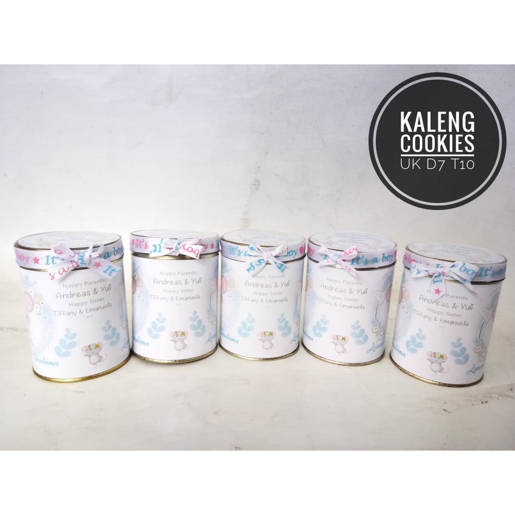 Jual kaleng cookies/ kaleng kukis/ kaleng bulat/ kaleng custom/ kaleng ...