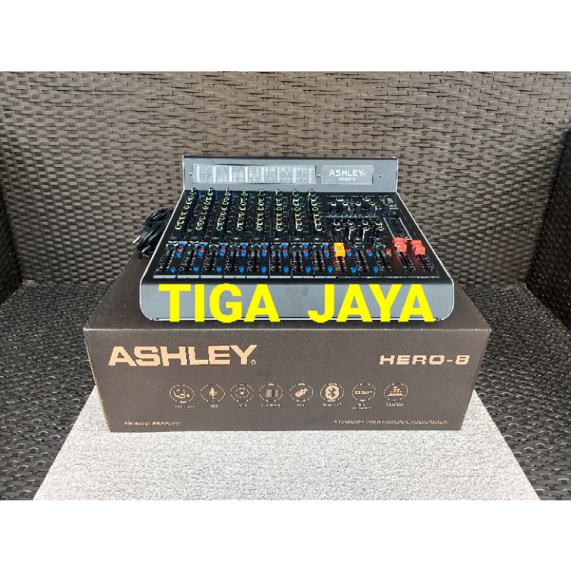 Jual Mixer Audio Ashley Hero 8 Hero8 8 Channel Reverb 99 DSP Ori ...