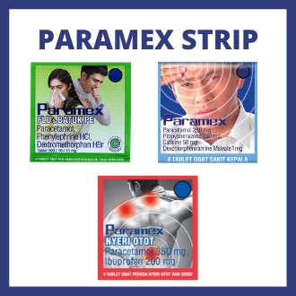 Jual Paramex Tablet Strip Obat Sakit | Flu Batuk PE | Nyeri Otot Kepala ...