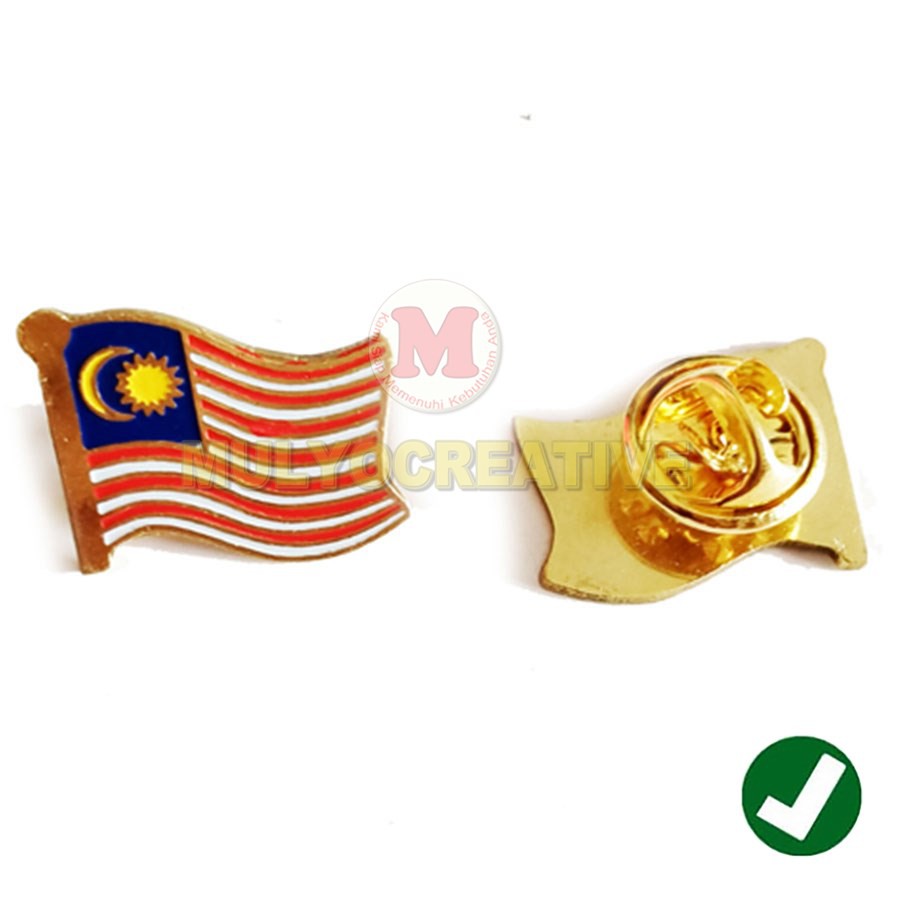 Jual Flag Pin Negara Malaysia Pin Bendera Malaysia Bahan Kuningan Murah ...