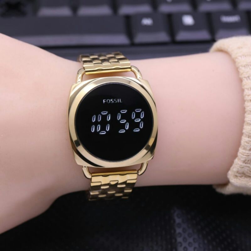 Jual JAM TANGAN WANITA FOSILL LED TOUCH/JAM TANGAN DIGITAL | Shopee ...