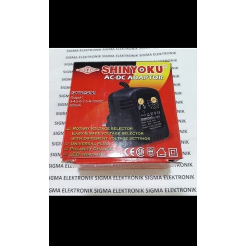 Jual Adaptor Shinyoku 500MAH | Shopee Indonesia