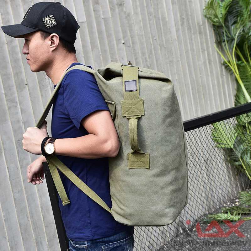 Jual Tas Ransel Kanvas Gaya Militer Unik Vintage Antik Super Besar Gaya ...