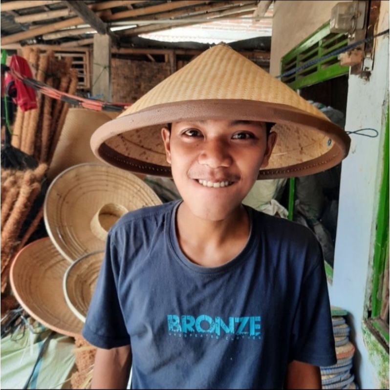 Jual caping bambu caping gunung halus kualitas super | Shopee Indonesia