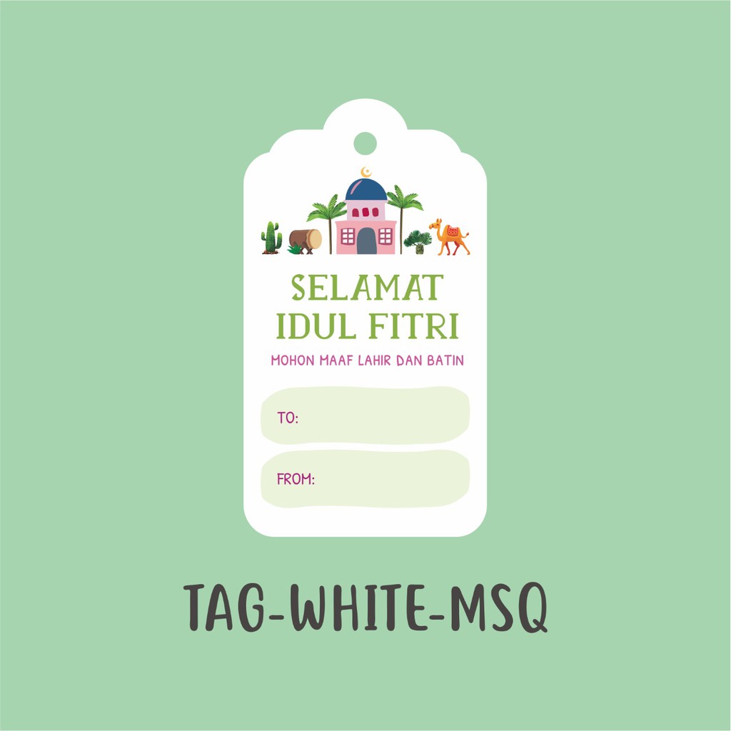 Jual Kartu Hang Tag Ucapan Lebaran / Idul Fitri (isi 10pcs) | Shopee ...