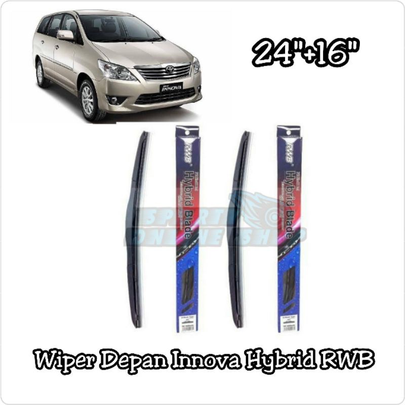 Jual Wiper Depan Innova 24"+16" Hybrid Merk Rwb | Shopee Indonesia
