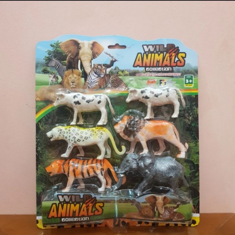 Jual Mainan Set Hewan Wild Animal- Mainan Miniatur Hewan Liar Anak ...