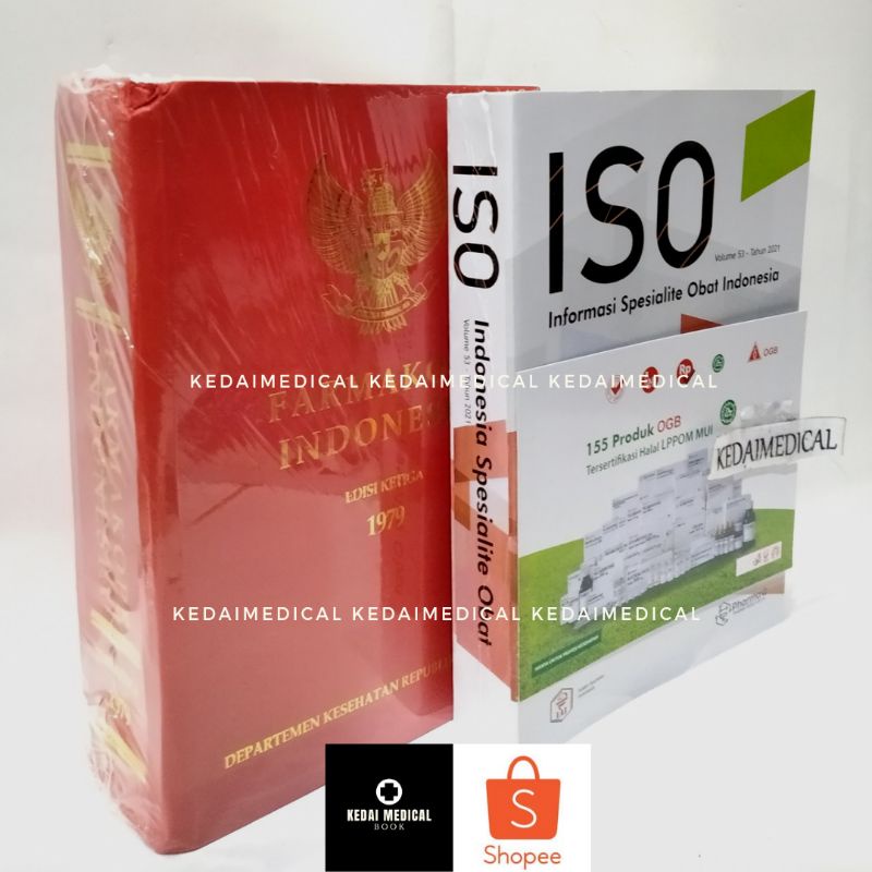 Jual PAKET 2 BUKU Farmakope Indonesia 3 (FI 3) DAN ISO OBAT VOL.53 TERLARIS | Shopee Indonesia