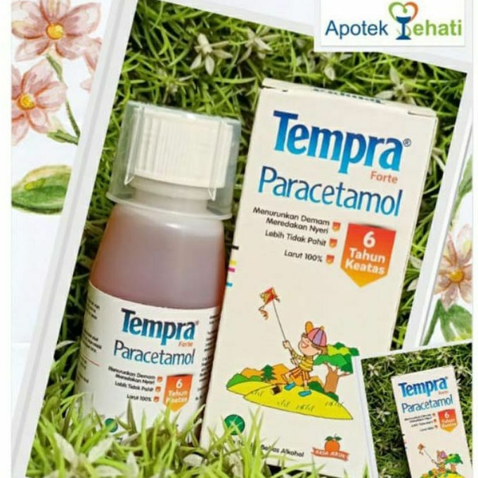 Jual Tempra Forte 60 mL Rasa Jeruk Paracetamol Obat Turun Panas / Demam ...