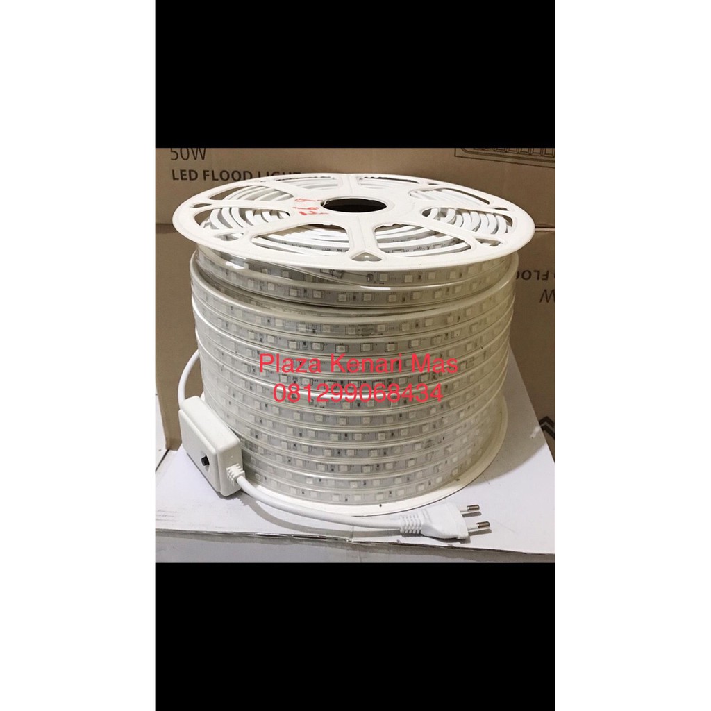 Jual lampu led strip selang rgb 5050 100 meter led strip selang RGB ...