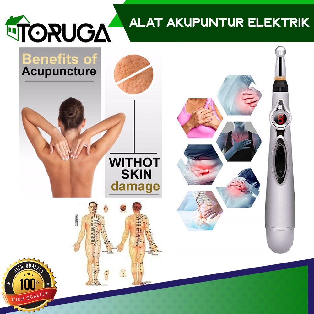 Jual Electric Acupunture Pen Pijat Laser Therapy Meridian Refleksi Pena ...