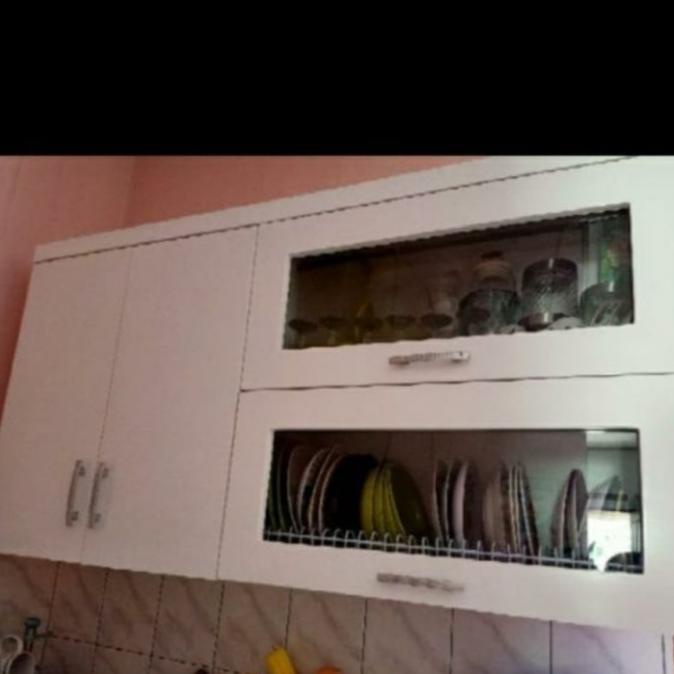 Jual RAK PIRING LEMARI GANTUNG TEMPAT PIRING PERABOTAN KITCHEN SET ATAS ...
