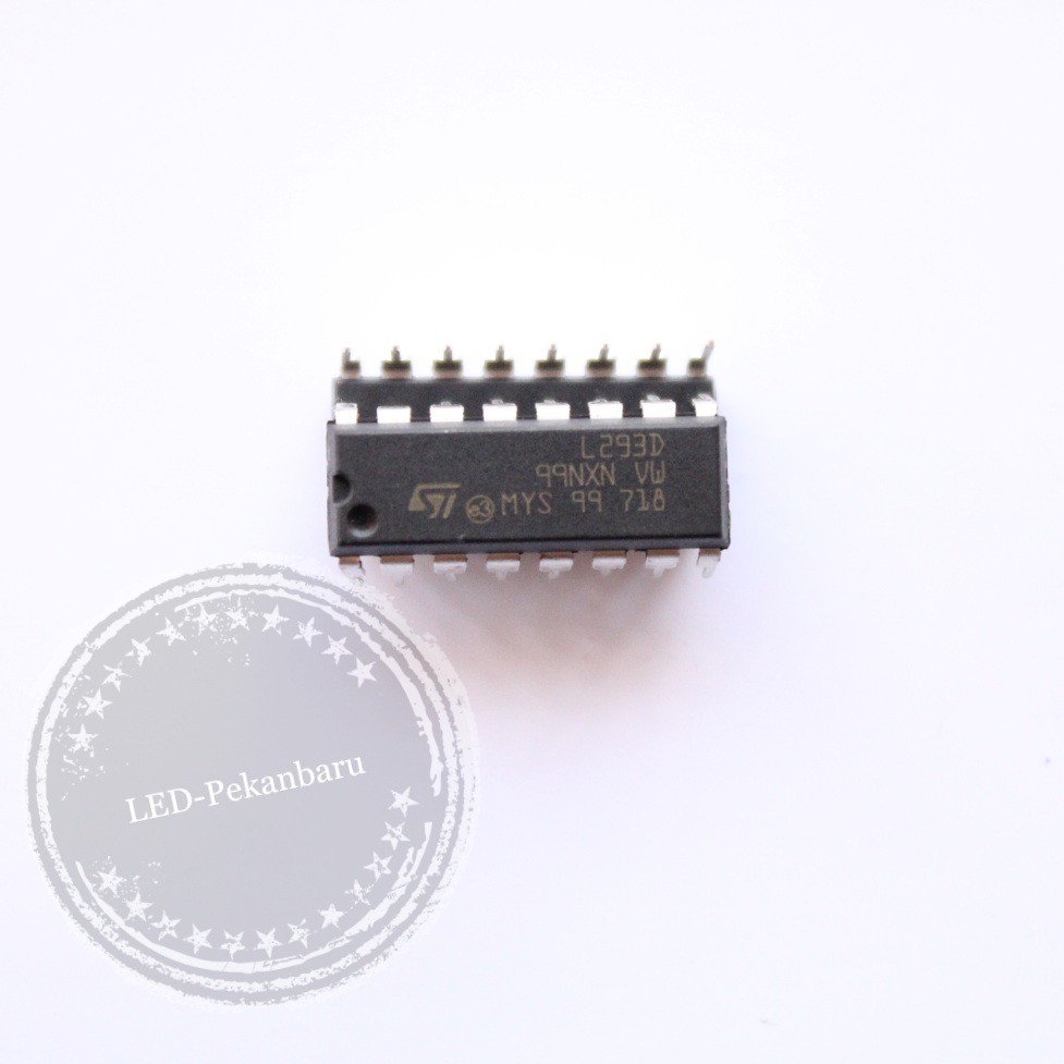 Jual IC L293 L293D DIP-16 4 CHANNEL MOTOR DC STEPPER DRIVER | Shopee ...