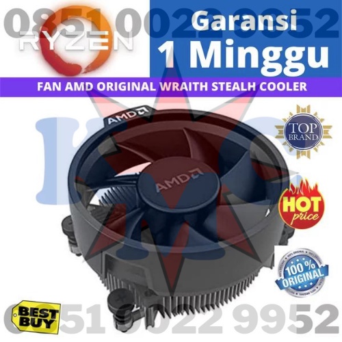 Jual Fan AMD Ryzen 5 Original Fan Cooler AM4 Wraith Stealth Cooler ...