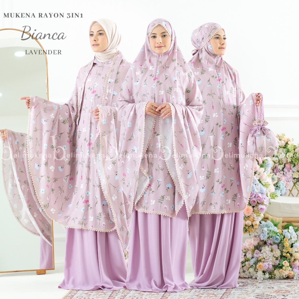 Jual BELIMUKENA PREMIUM - Mukena Dewasa Rayon 3in1 Bianca | Shopee ...
