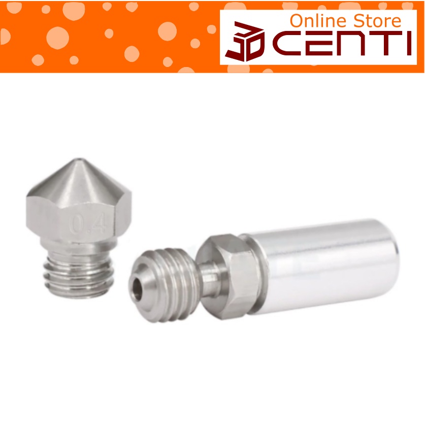 Jual Micro Swiss MK10 Nozzle Throat All metal Hotend Kit 0.4mm nozzle ...
