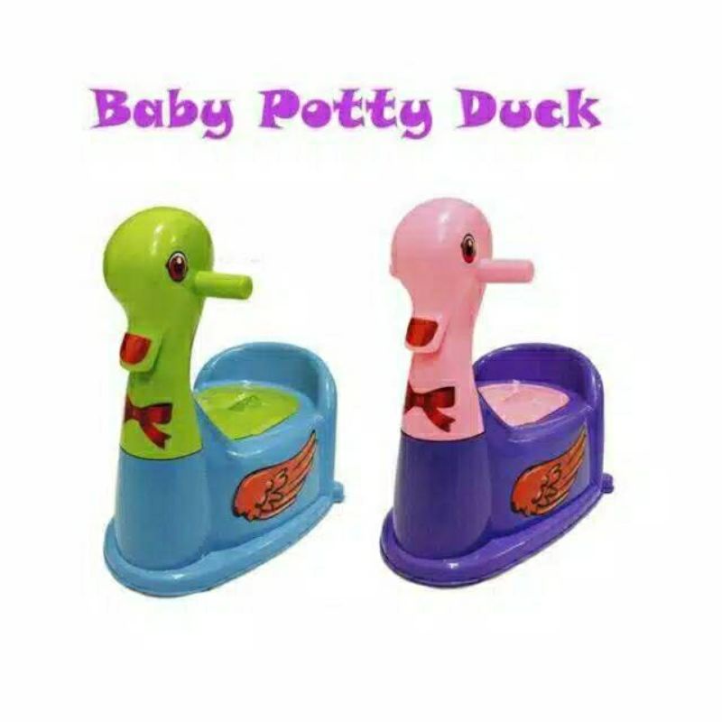 Jual BABY POTTY DUCK Baby potty trainer potty training poty pispot bayi ...