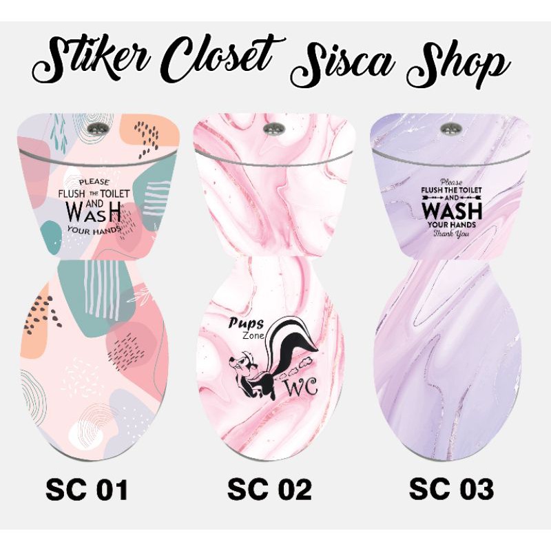 Jual STICKER CLOSET STIKER KLOSET ANTI AIR STIKER TOILET | Shopee Indonesia