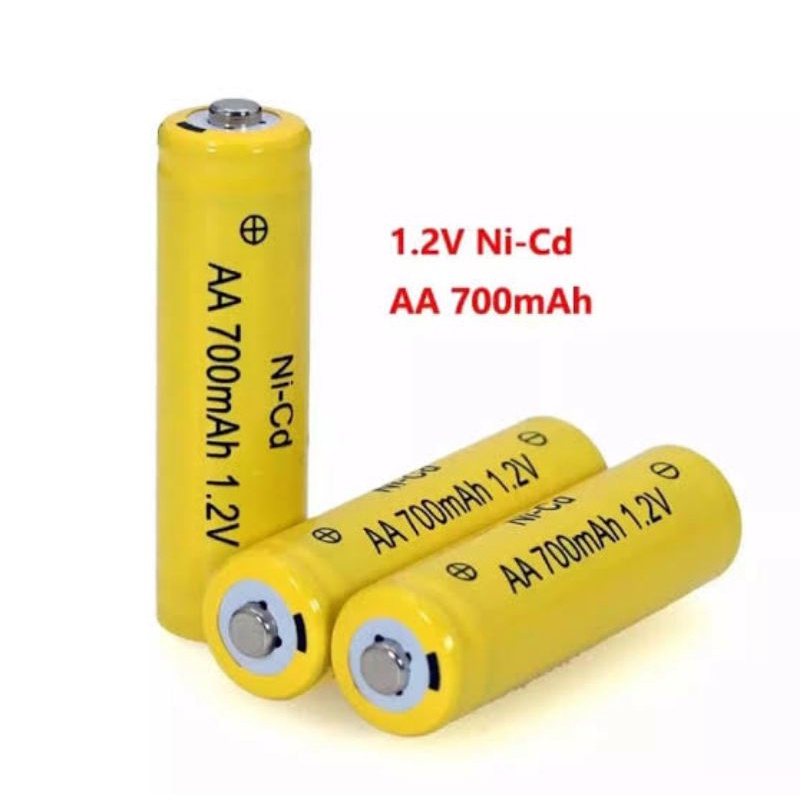 Jual batu batrai cas AA batre A2 battery rechargeable 700MAH Ni-Cd ...