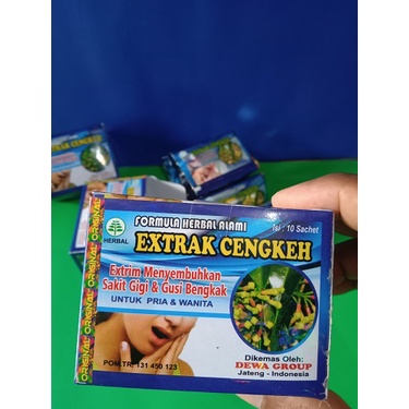 Jual Extrak Cengkeh obat sakit gigi dan gusi bengkak isi 10 sachet ...