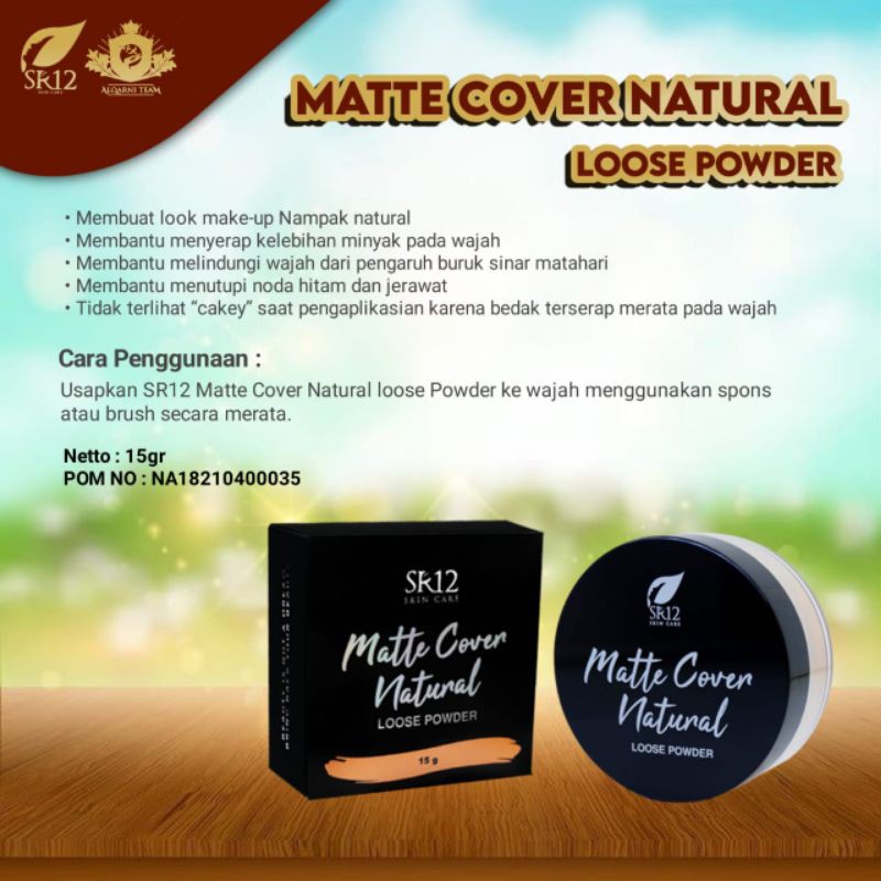 Jual ampuh MATTE COVER NATURAL / BEDAK TABUR / TEKSTUR RINGAN / SR12 ...