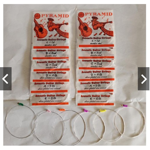 Jual Senar Gitar Pyramid/Piramid Strings 1Set 6pcs | Shopee Indonesia