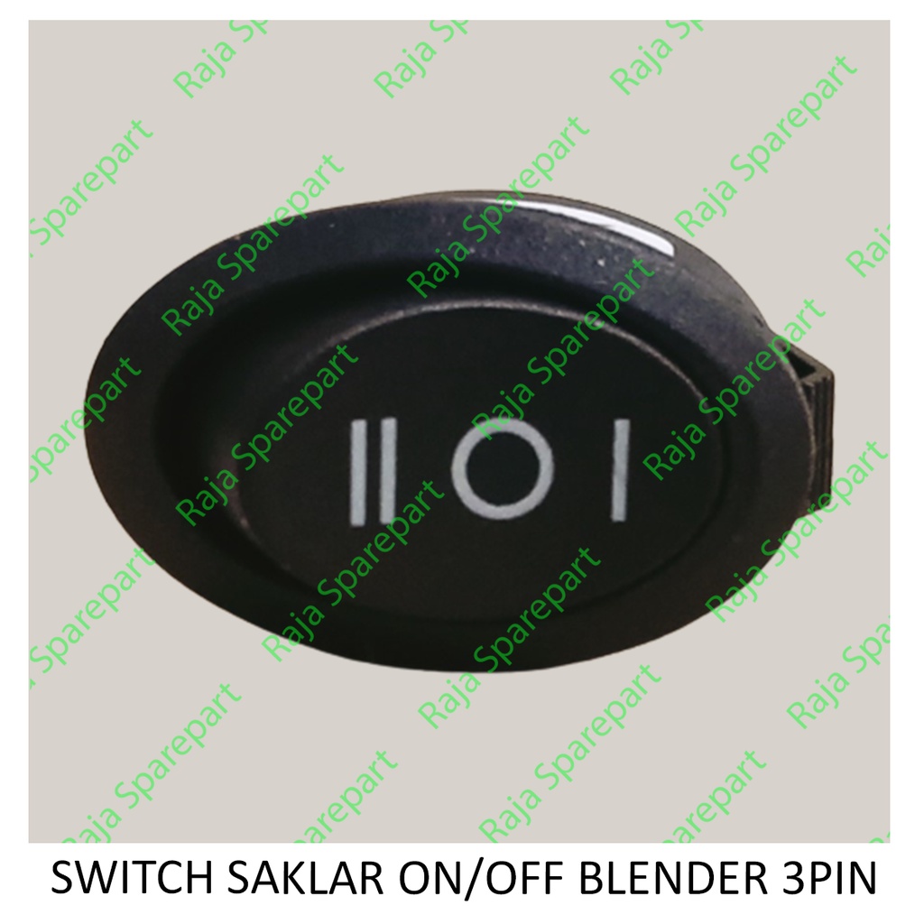 Jual SSB3P Saklar ON OFF Oval 3 Pin / Switch Saklar ON OFF Blender Oval ...