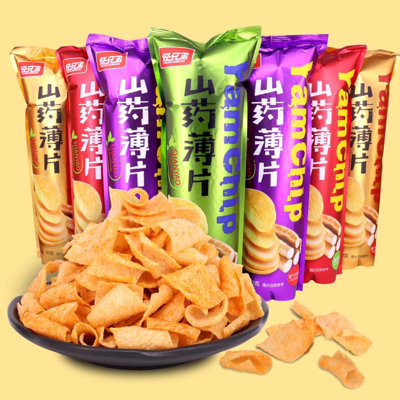 Jual 好兄弟 山药薄片 Hao Xiong Di Shan Yao Bao Pian Yam Chip 35g Snack ...
