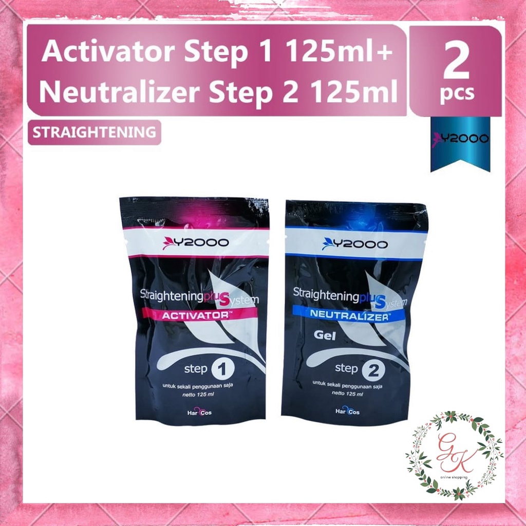 Jual Y2000 Straightening System step 1 & step 2 (2x125ml) | Shopee ...