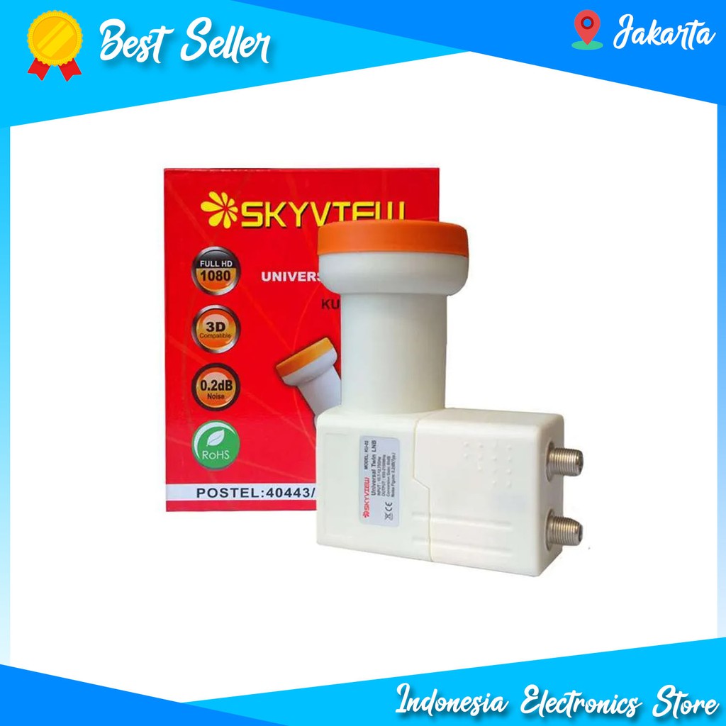 Jual LNB Dual Out Output 2 Receiver Skyview Parabola Ku Band Bergaransi ...