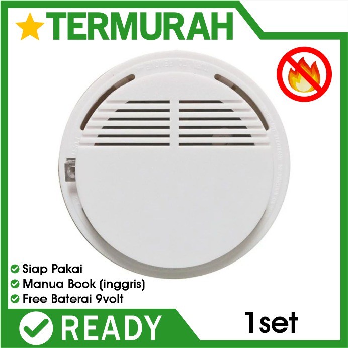 Jual Smoke Detector Alat Alarm Pendeteksi Asap sensor Api Kebakaran ...