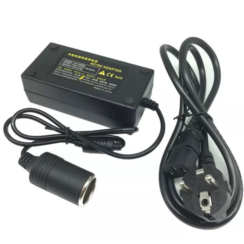 Jual Inverter Adaptor AC 220V to DC 12V 5A 60W Socket Lighter Daya ...
