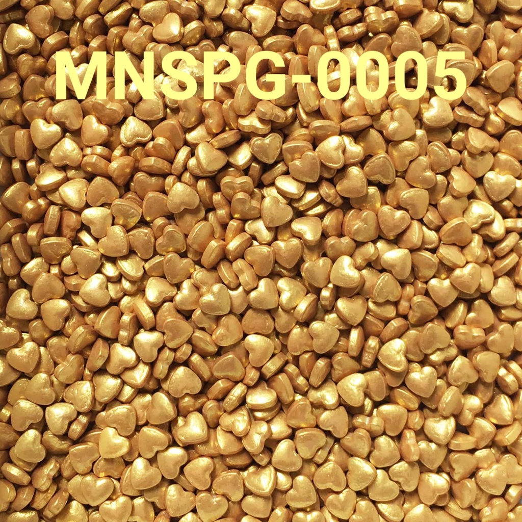 Jual GR-MNSPG-0001 Sprinkles trimit springkel 10gr hati bintang gold ...