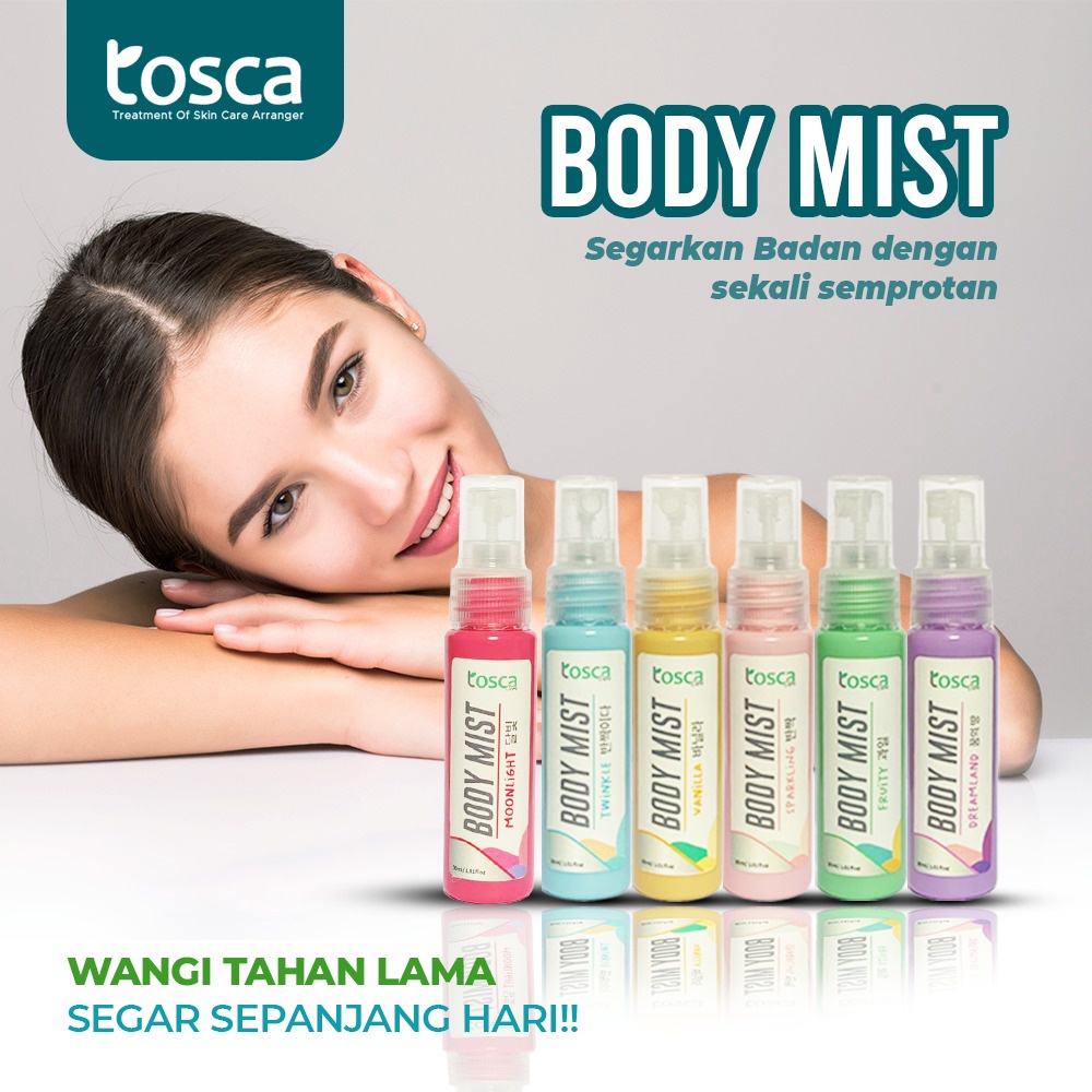 Jual TOSCA Body Mist Parfum Tahan Lama Luxury Up to 8 Jam Natural Scent ...