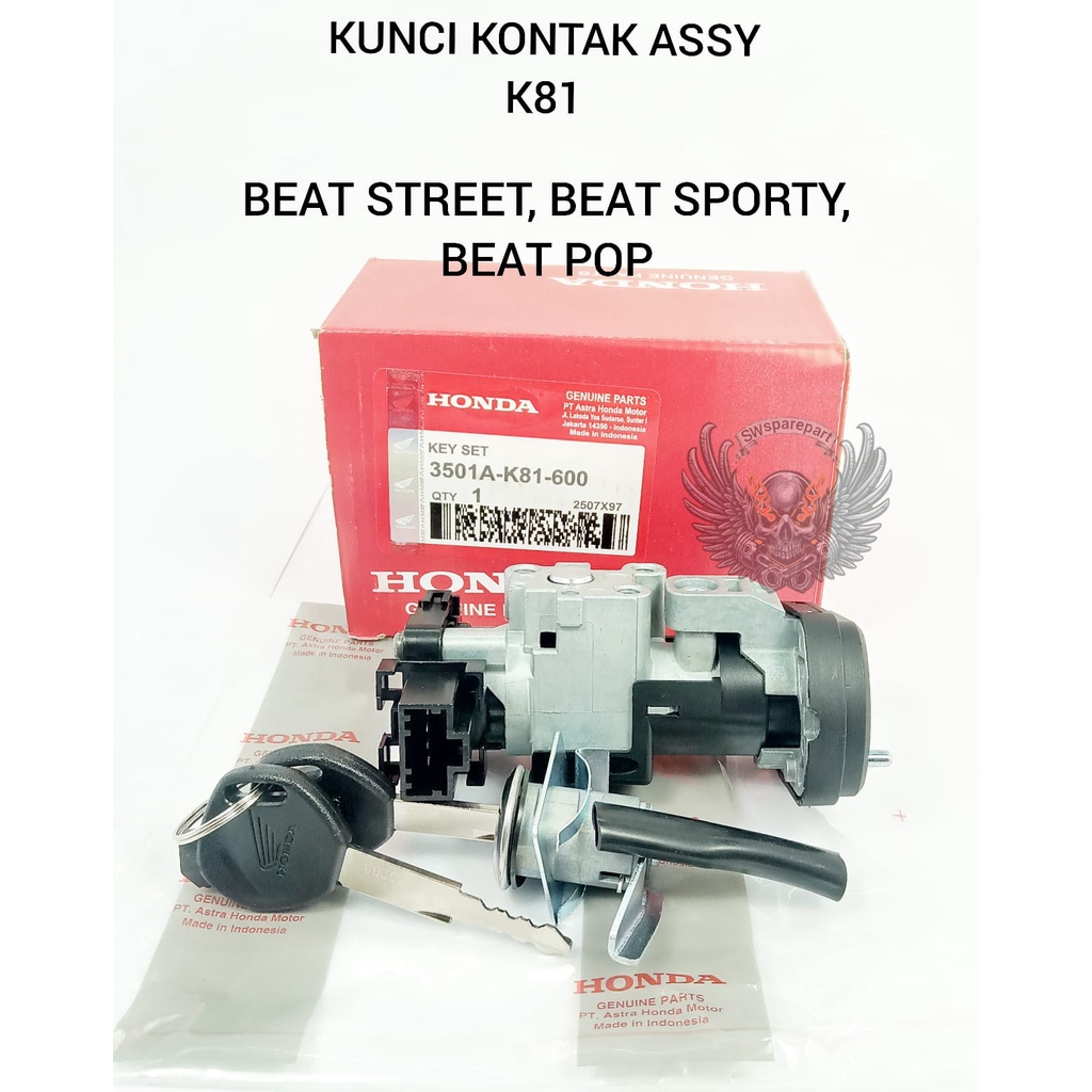Jual KUNCI KONTAK ASSY HONDA K81 BEAT POP BEAT ESP BEAT STREET BEAT ...