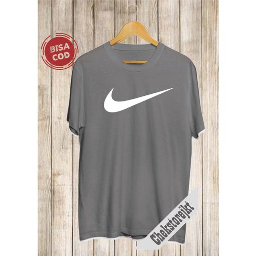 Jual Kaos Nike Premium Baju Cotton Combed 30S Logo white kaos pria ...