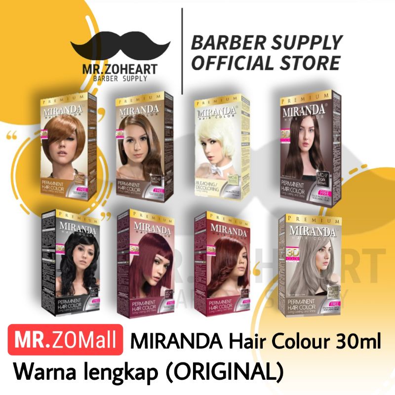 Jual 5 Pcs MIRANDA hair colour permanent / Warna Rambut Miranda ...