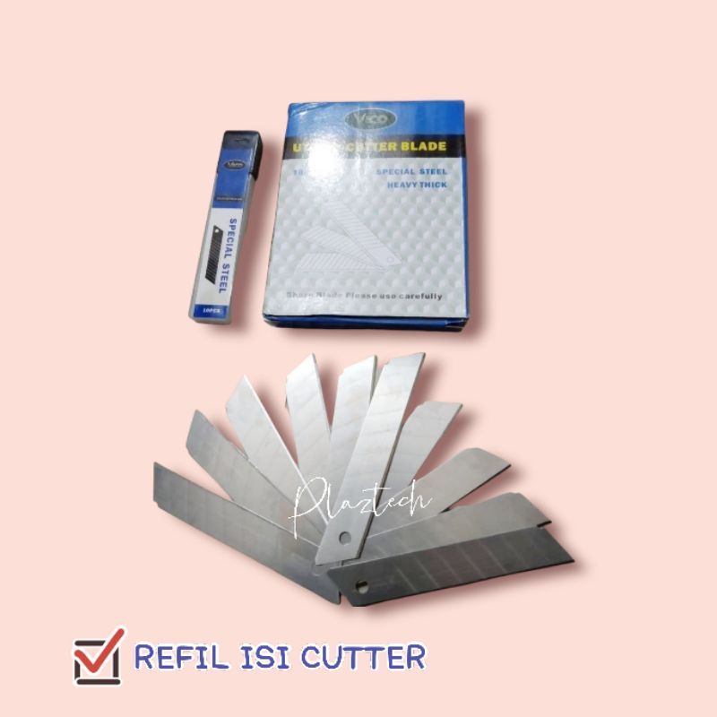 Jual REFILL ISI CUTTER BESAR PER 10PCS | Shopee Indonesia