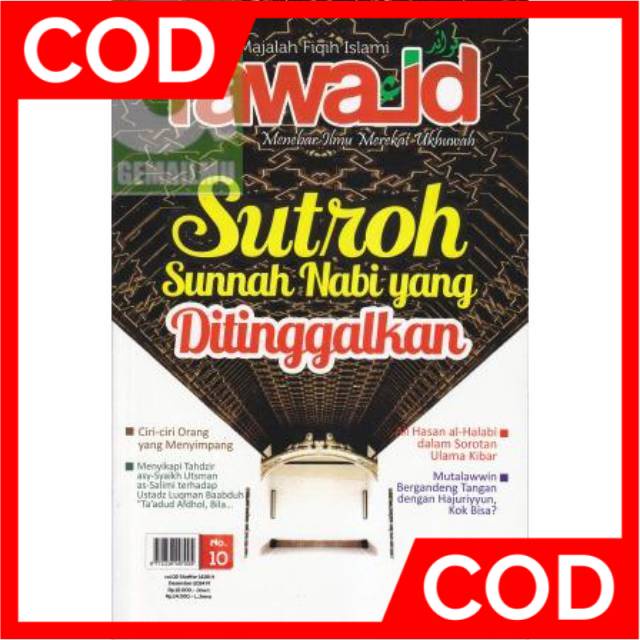 Jual MAJALAH ISLAMI Fawaid Edisi 10 : Sutrah Sunnah Nabi yang ...