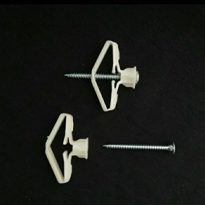 Jual Sekrup Gypsum + Fischer Plafon Gypsum CCTV Nylontoggle Uk bor 8mm ...