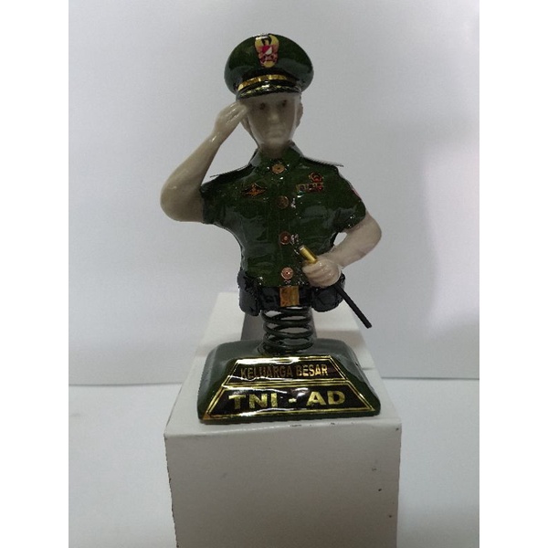 Jual Miniatur patung TNI AD loreng | Patung miniatur mobil TNI AD ...