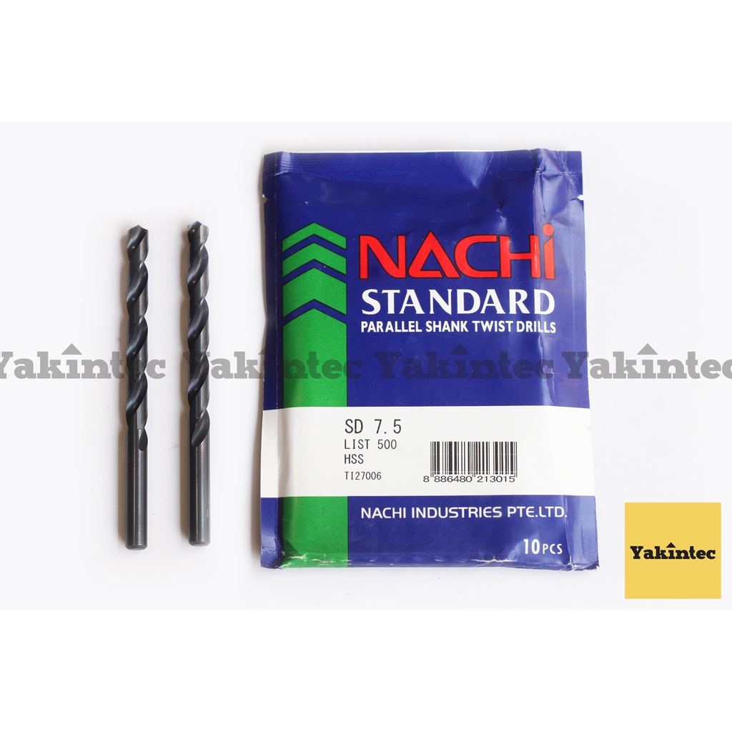 Jual Mata Bor Besi Original Asli Nachi 7.5 mm HSS ( High Speed Steel ) | Shopee Indonesia