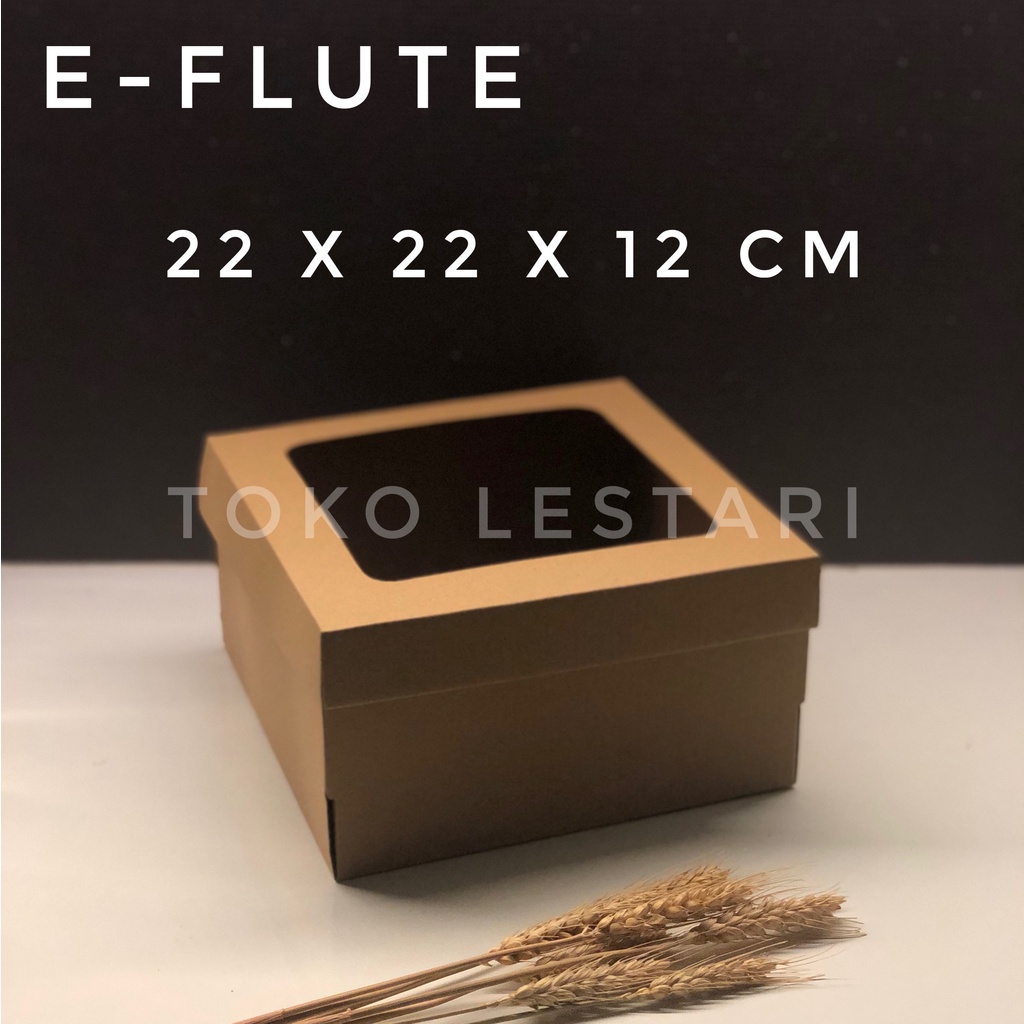 Jual Box Kardus E-Flute Coklat Untuk Packaging Olshop Sovenir Baju ...