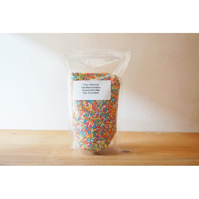Jual Tulip Meses Rainbow Chocorice Mix 500g | Meisis Pelangi (Repack ...